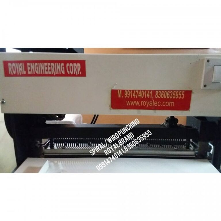 Spiral Binding Machine (Table Top Model) - Royal Engineering Corp